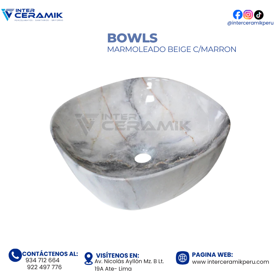 MARMOLEADO BEIGE C/MARRON – INTERCERÁMIK